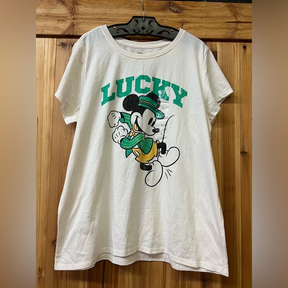 Disney | Tops | Disney Mickey Lucky Tshirt | Poshmark